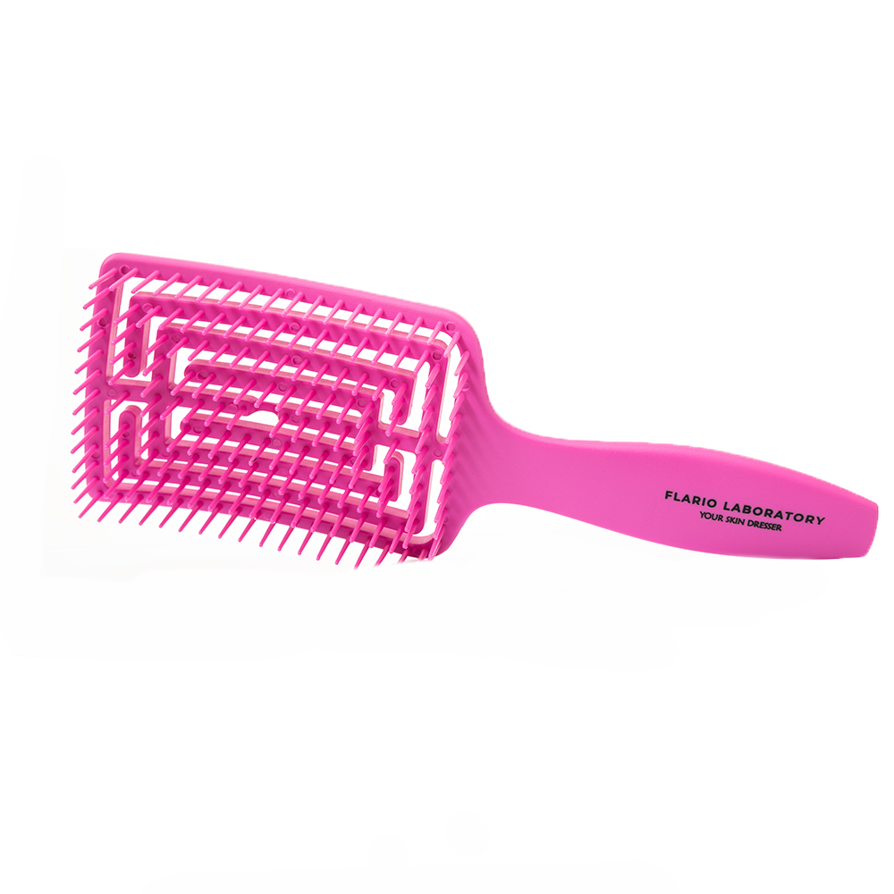Расческа для волос FLARIO LABORATORY Pink Hairbrush 2379 TPEE Flexible ...